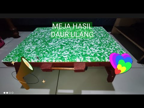 Meja Hasil Daur Ulang Sampah - YouTube