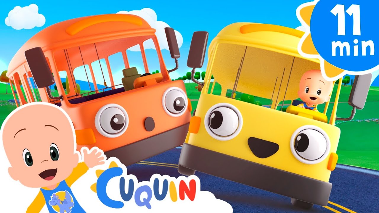 The wheels of the Baby Bus | The baby ballons count to three - YouTube