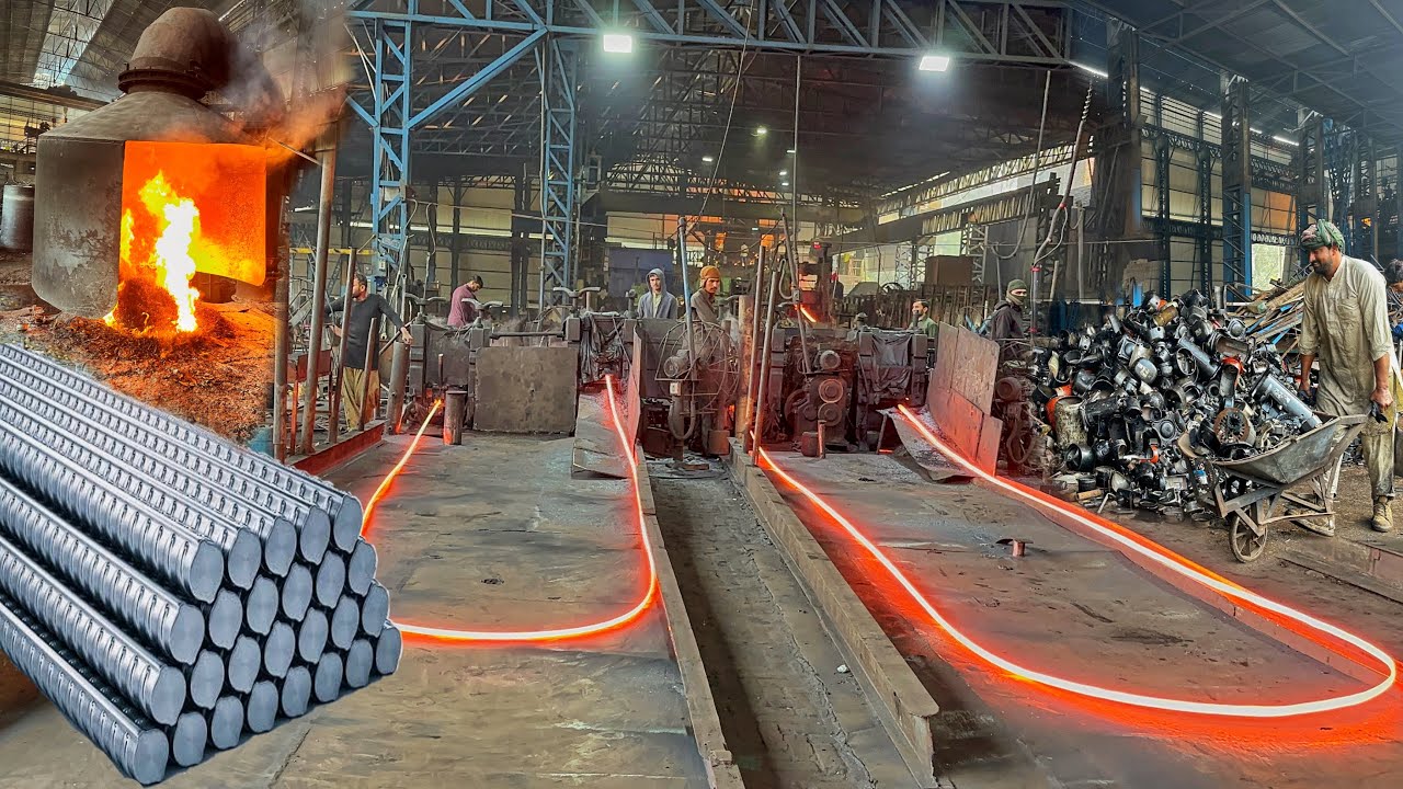 World's Best Making Rebar Steel In The Steel Mill || Process That You ...