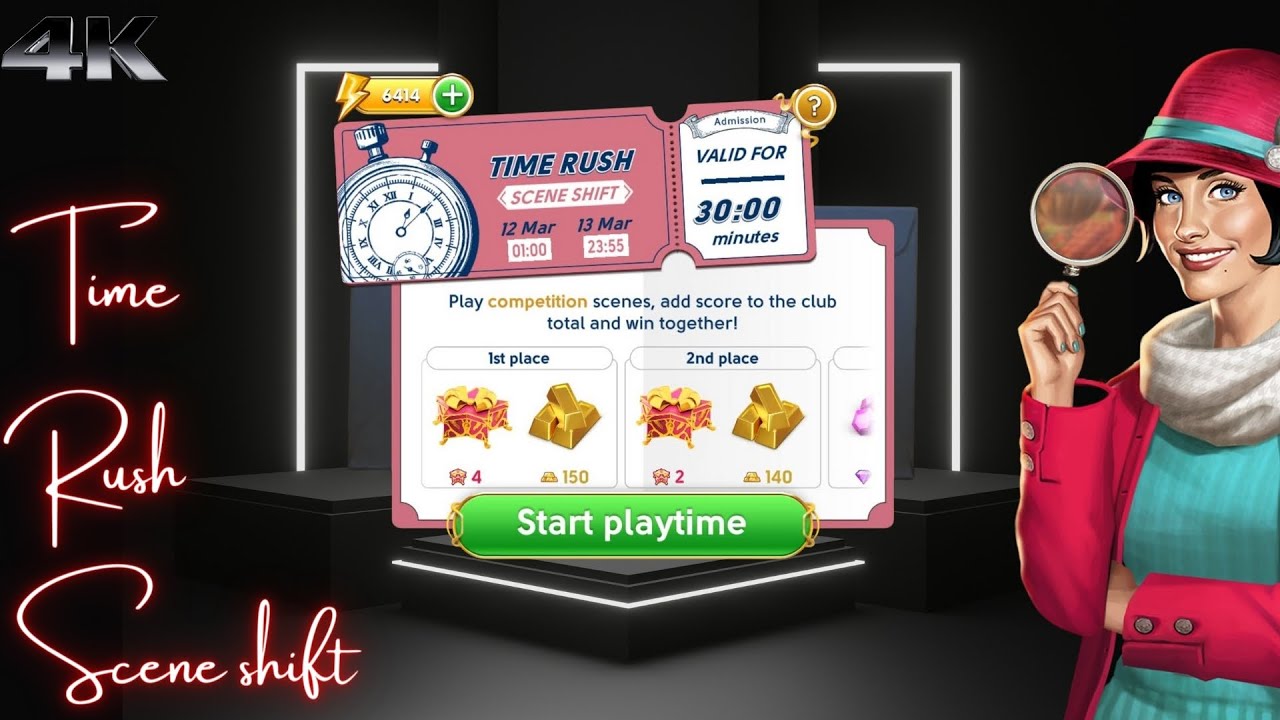 JUNE'S JOURNEY TIME RUSH SCENE SHIFT COMPETITION 12 to 13 MAR 24 SCENES 1-5 4K ULTRA HD - YouTube