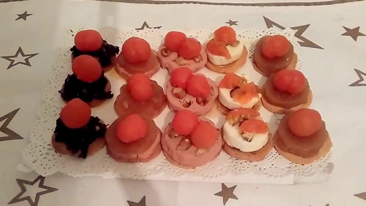 CANAPES DE LUJO, CON TOMATES CHERRYS CARAMELIZADOS !!UNA DELICIA ...