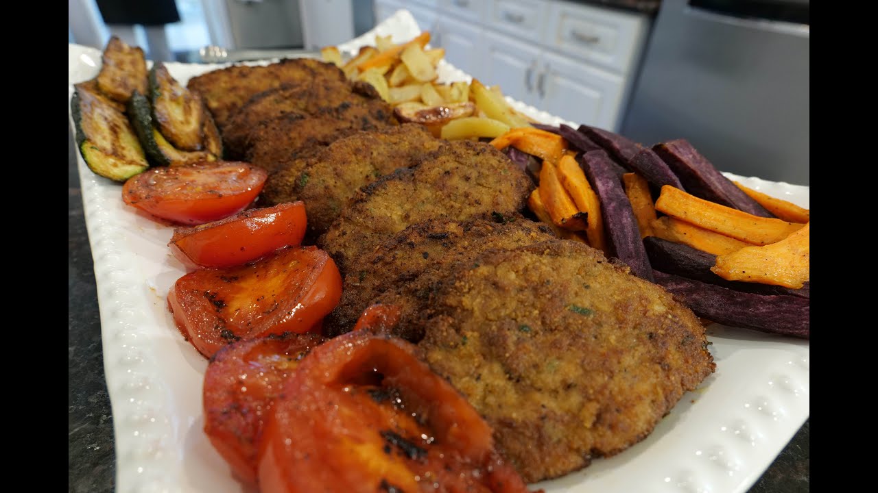 How to make Katlet Beef Patty recipe sweet potato tomato fresh cut ...