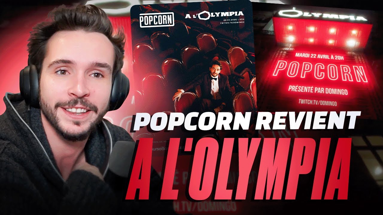 Popcorn revient à l'Olympia ! (on parle de l'annonce) - YouTube
