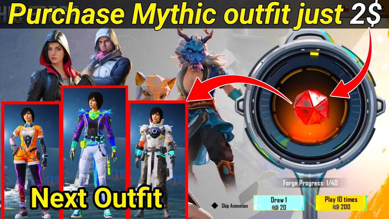 Purchase old Mythic outfit in PUBG mobile Mythic Forge Event ( Next ...