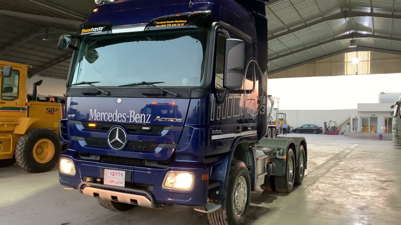 Actros 3355 2012 اكتروس راس تريله ٣٣٥٥ اربيل عيراق - YouTube