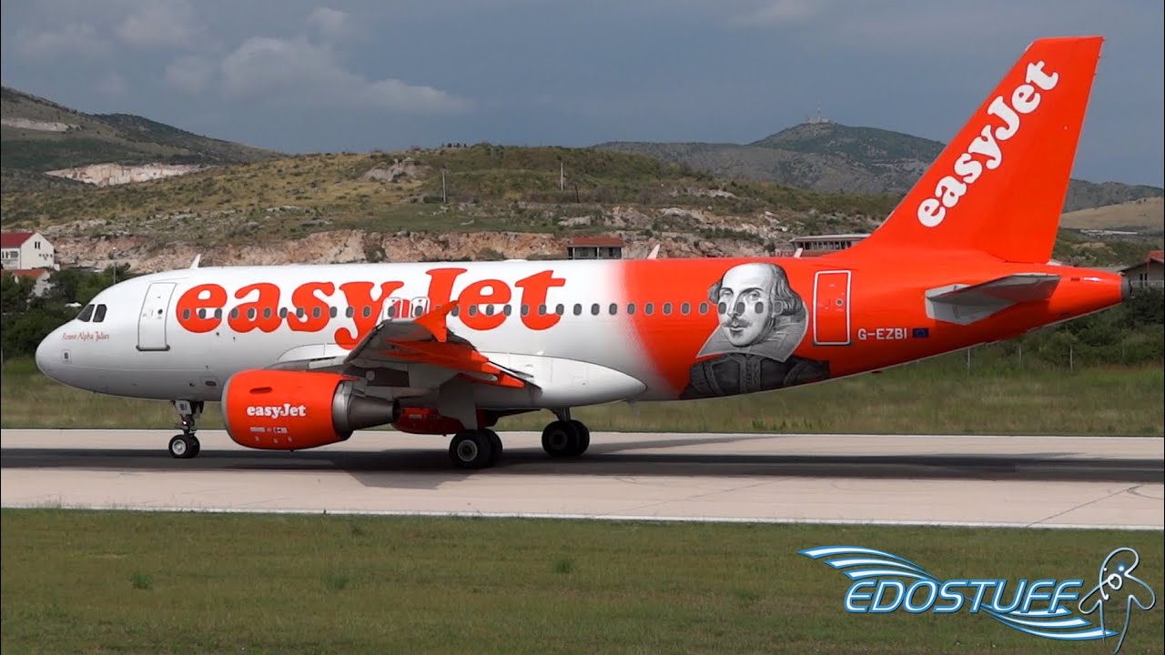 Romeo Alpha Juliet - William Shakespeare EasyJet Airbus A319 - Takeoff ...
