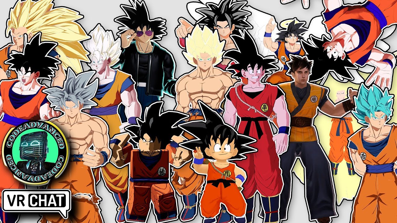 The Coolest & Weirdest Goku Avatars Discovered in VRChat. #dragonball ...