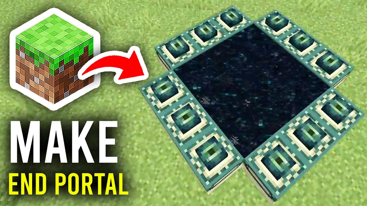 How To Make End Portal In Minecraft - Step By Step - YouTube