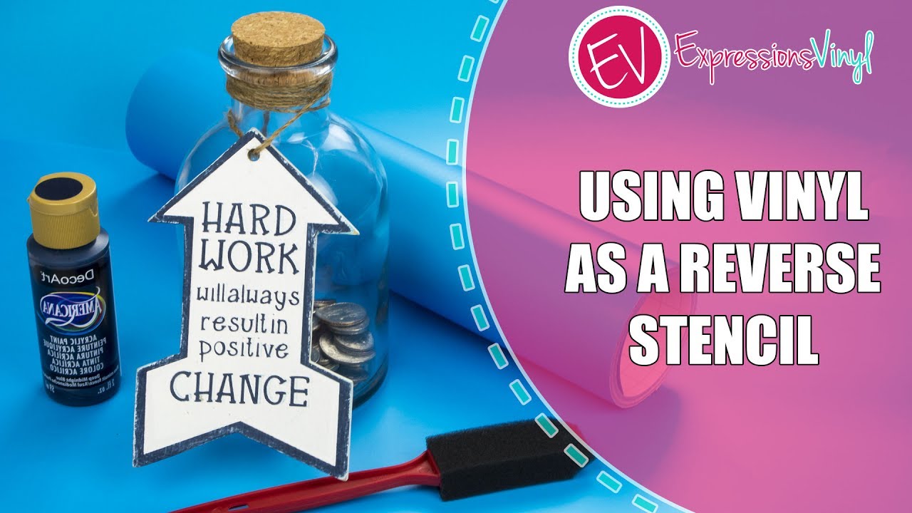 Using Vinyl as a Reverse Stencil - YouTube