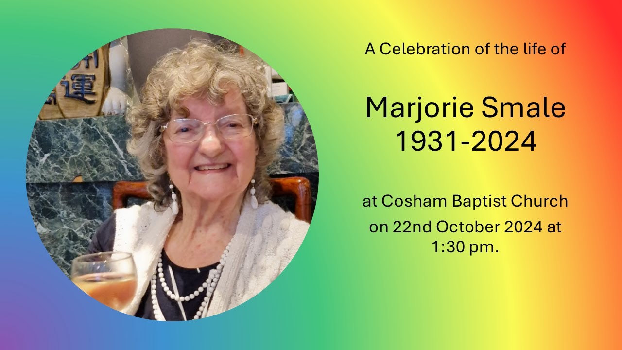 Memorial Service for Marjorie Smale - YouTube