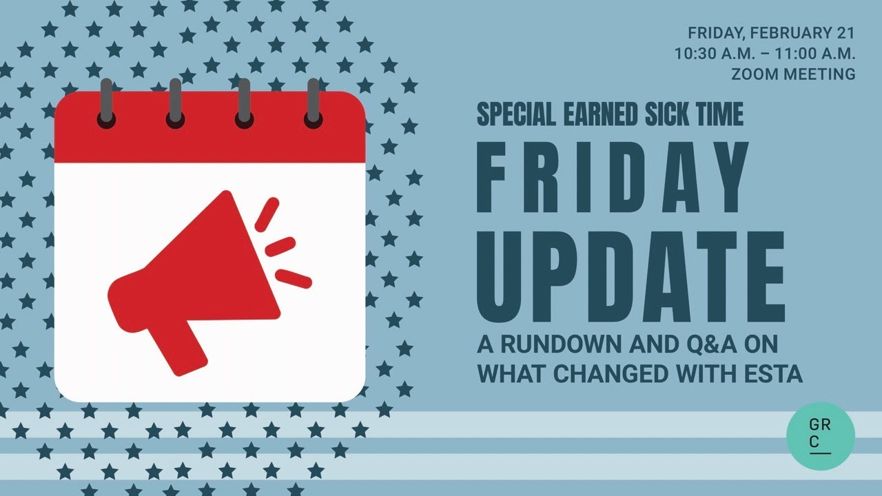 Special Earned Sick Time Friday Update - YouTube