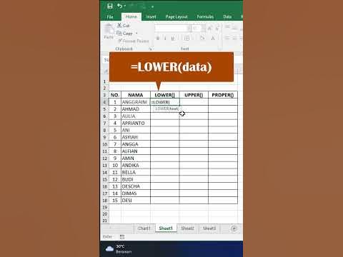 Fungsi Lower, Upper, dan Proper di Excel #excel #lower #upper #proper #fungsi #ctrl #cepat # ...