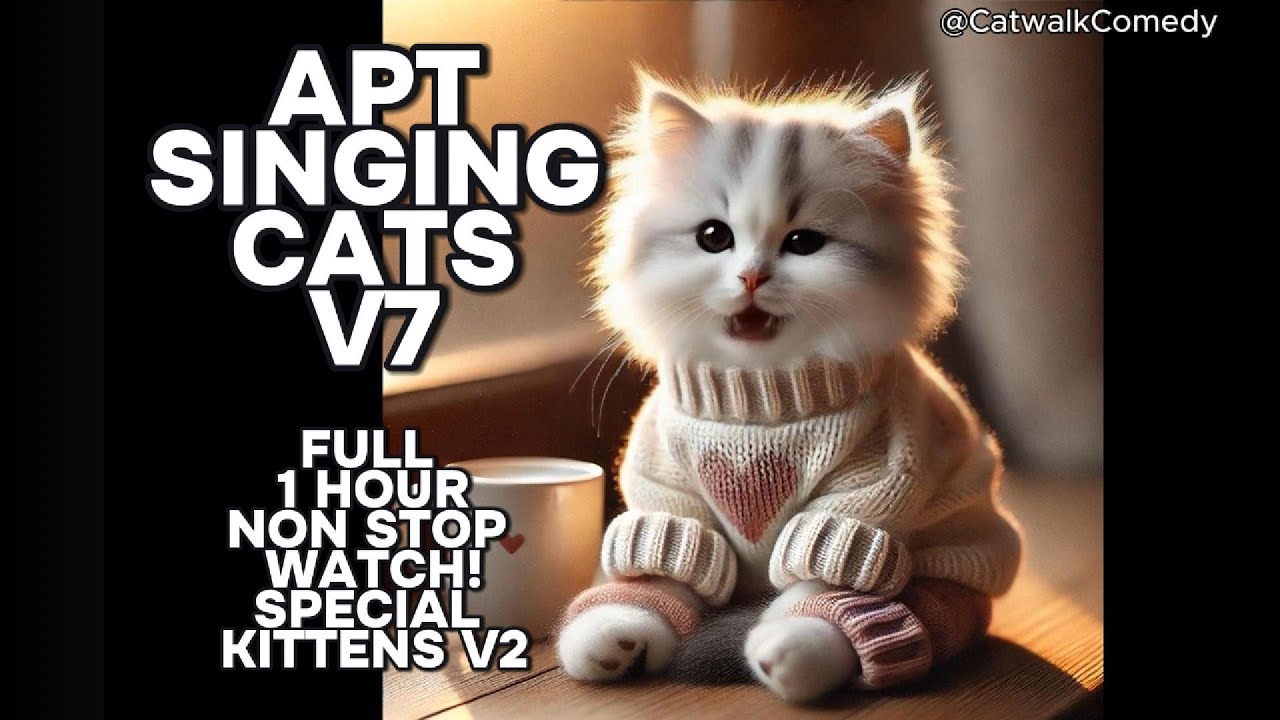 1 Hour of Non-Stop Fluffy Joy! APT Singing Kittens Concert - YouTube