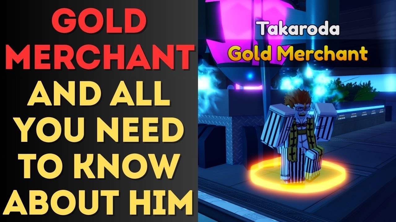 Anime Vanguards Gold Merchant Guide - YouTube