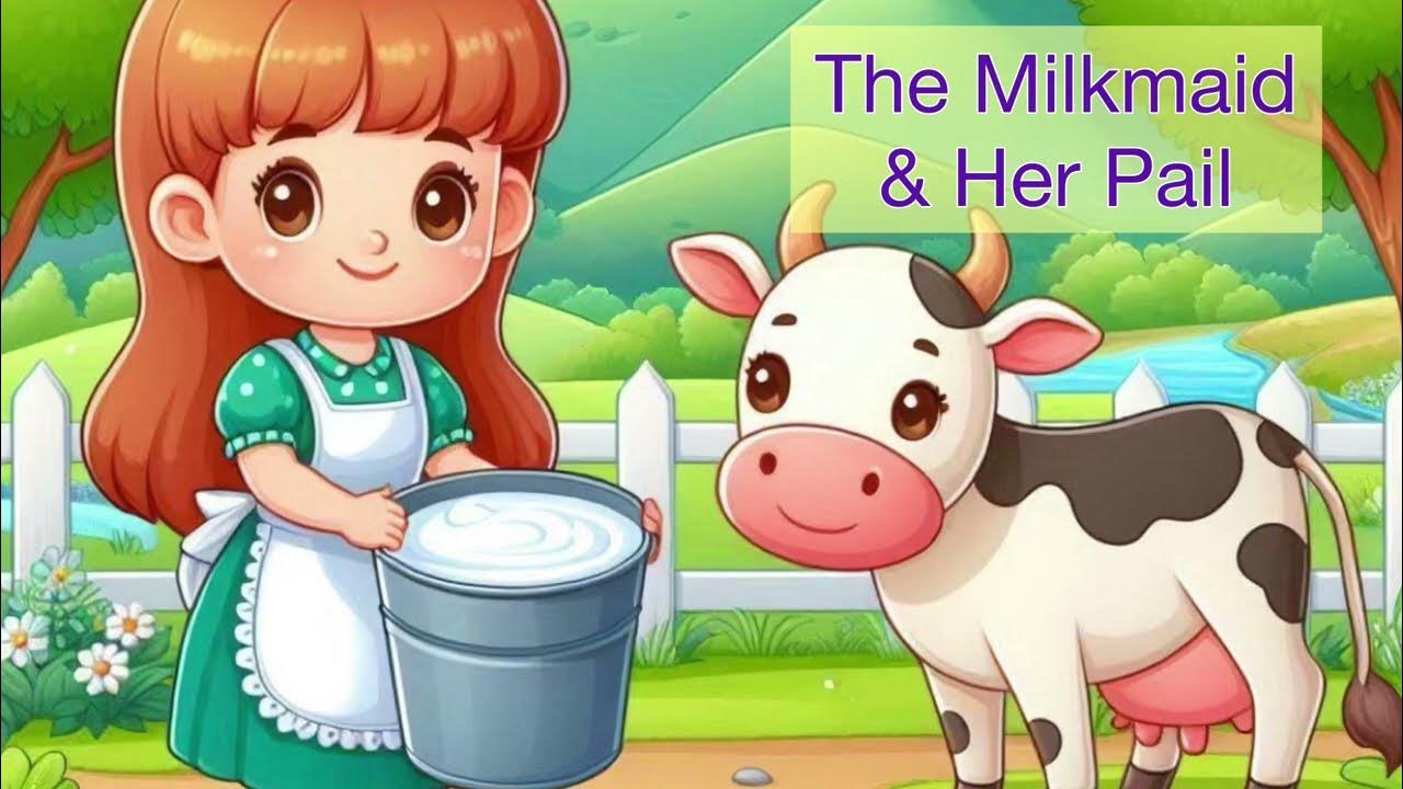 The Milkmaid And Her Pail | Aesop's Fables For Children | Kids Bedtime ...