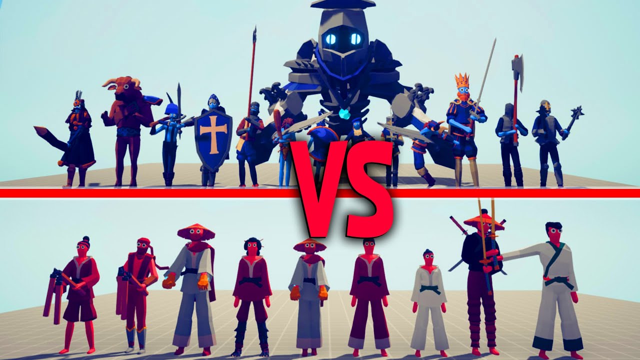 TAEKWONDO TEAM vs MELEE TEAM PART 1 | TABS | Totally Accurate Battle ...