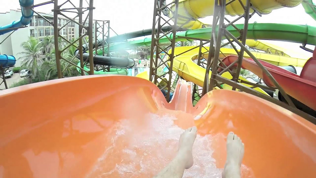 Ramubrinka - Orange Tube Slide (Beach Park, Brazil) - HD POV - YouTube