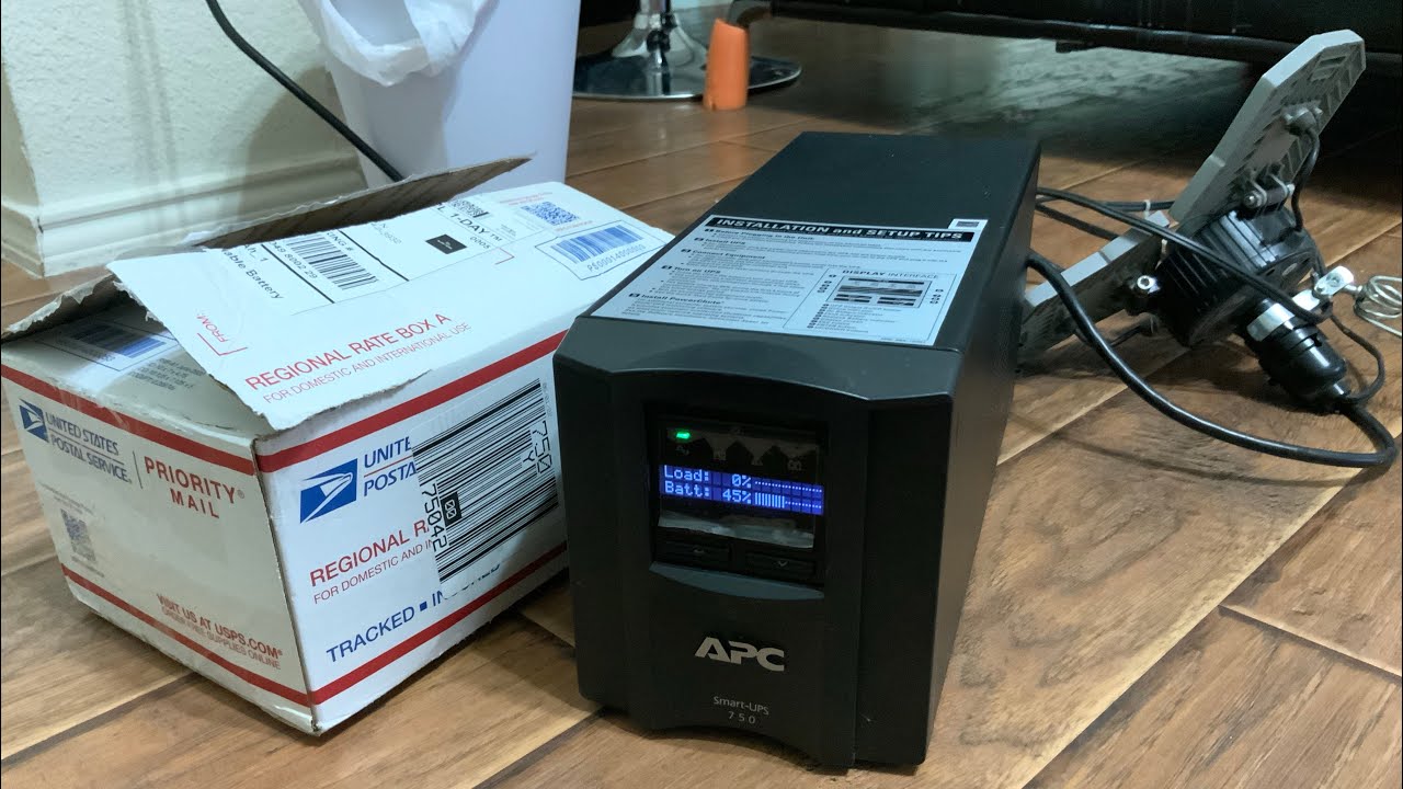 APC SMART UPS 750 change battery and testing/ THAY BÌNH VÀ TEST CHẠY ...