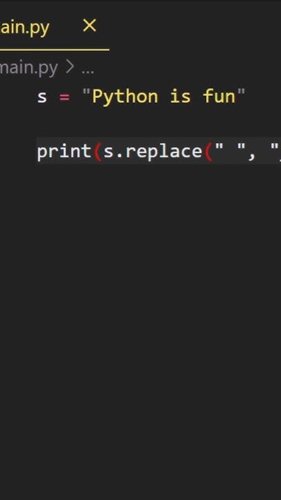 Replace Spaces with Underscores in a Sentence in Python #coding #python #programming - YouTube