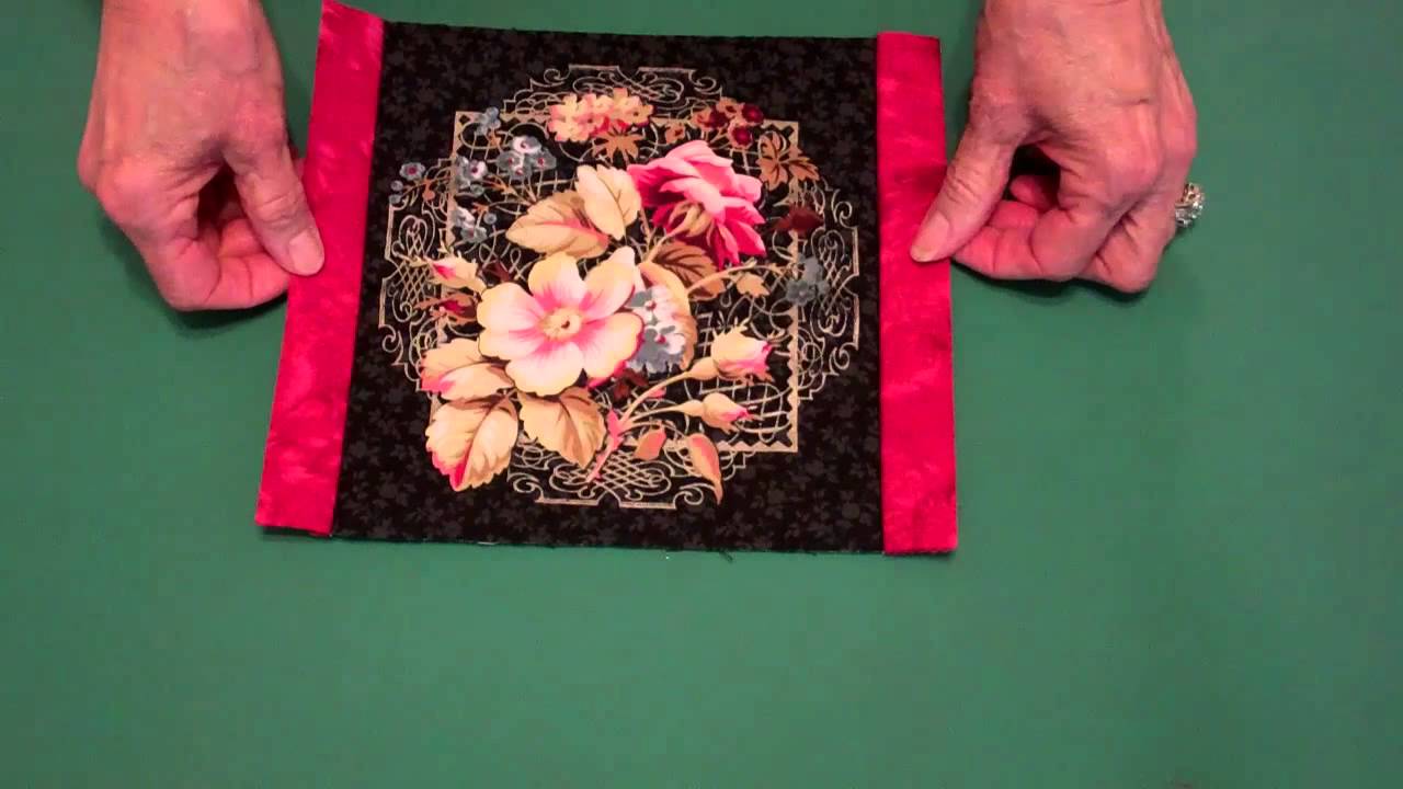 How To Add a Square End Quilt Binding - YouTube