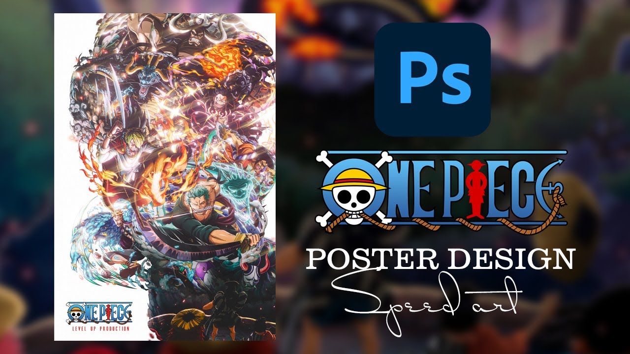 Photoshopping a One Piece Poster in Arcane Poster Style! - YouTube
