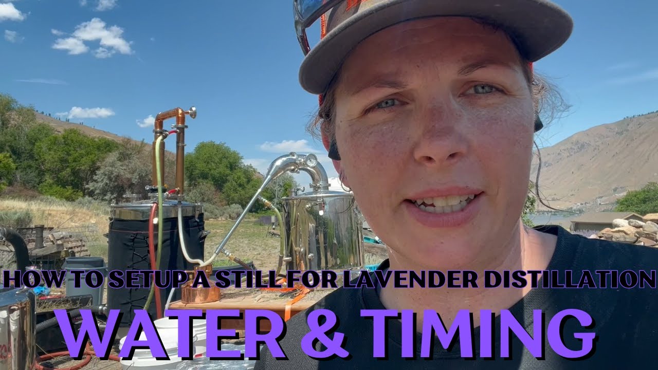 Lavender distillation with electric heating element and offset boiling ...