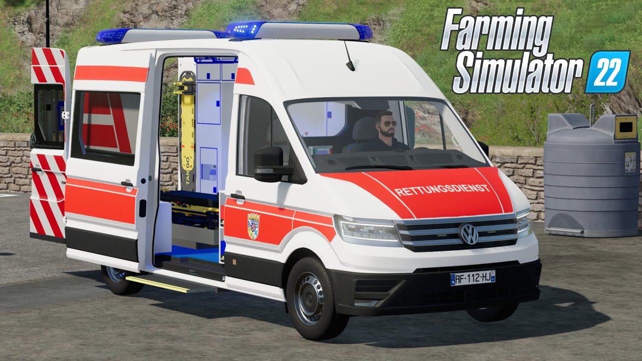 FS22 - Volkswagen Crafter AMBULANCE - Car Mod for Farming Simulator ...