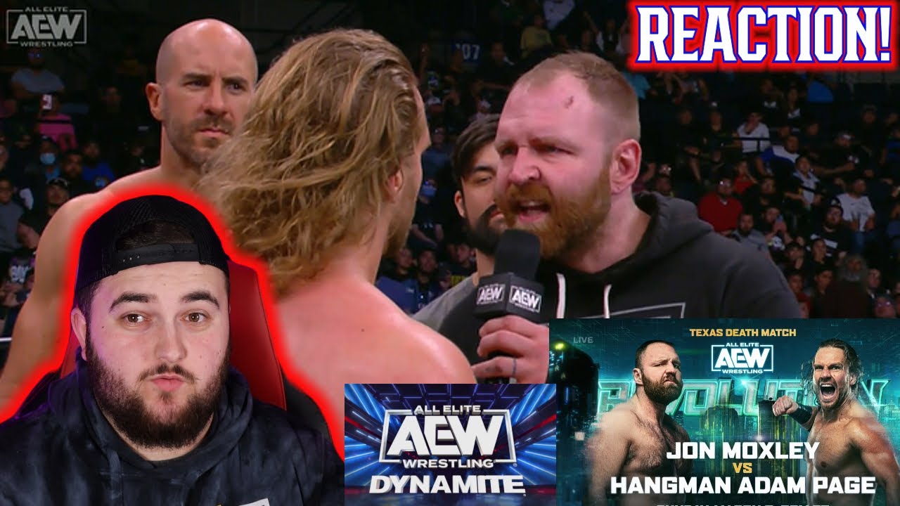 JON MOXLEY CHALLENGES ADAM PAGE TO A TEXAS DEATH MATCH REACTION ...
