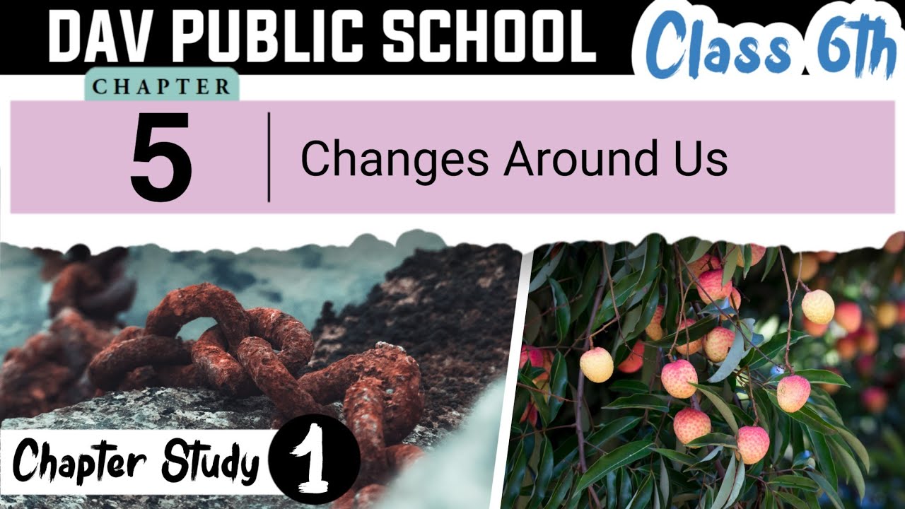 Chapter 5 | Changes Around Us | Class 6 DAV Science | Full Chapter | (Briefly Explained) 🔥🔥🔥 ...