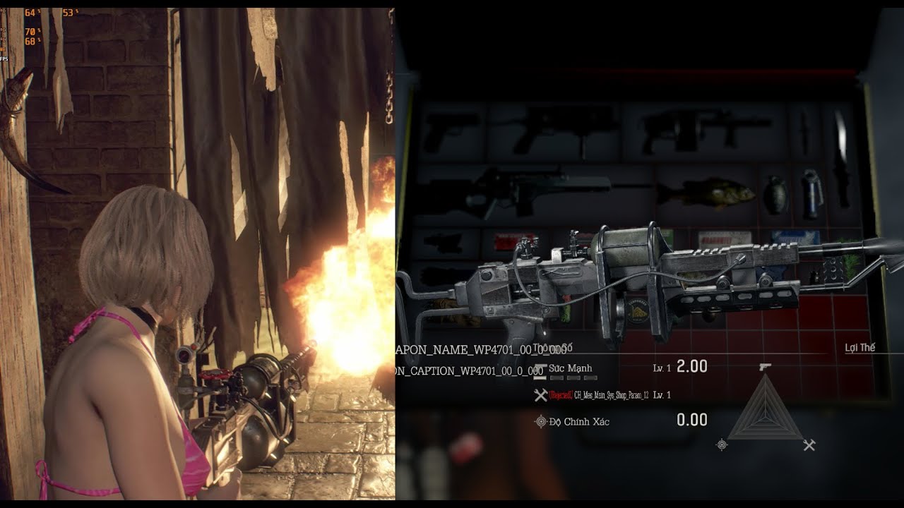 Resident Evil 4 Remake - Fire Gun (New Weapon) - YouTube