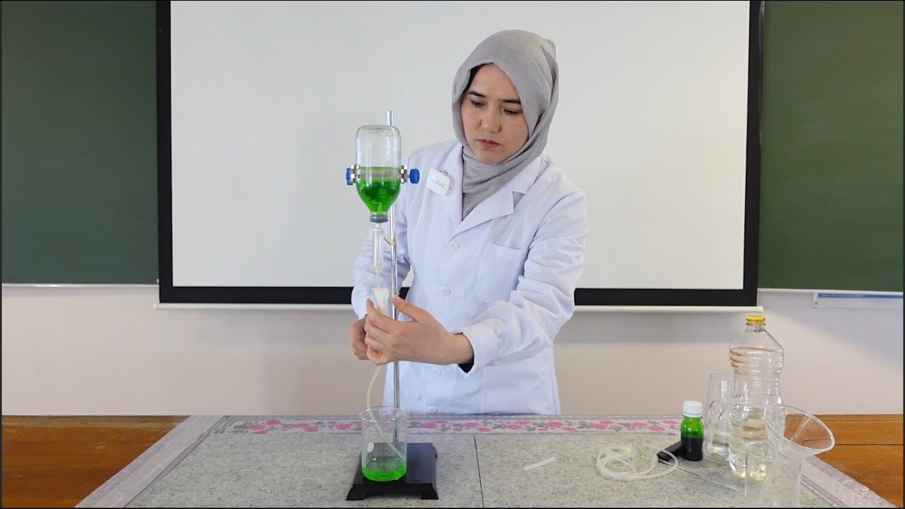 جدا سازی اجزای مخلوط ها توسط قیف تفریقی Separation of mixture by separatory funnel - YouTube