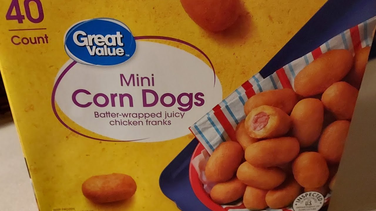 HOWDY FOOD REVIEWS Walmarts Great Value Mini Corn Dogs - YouTube