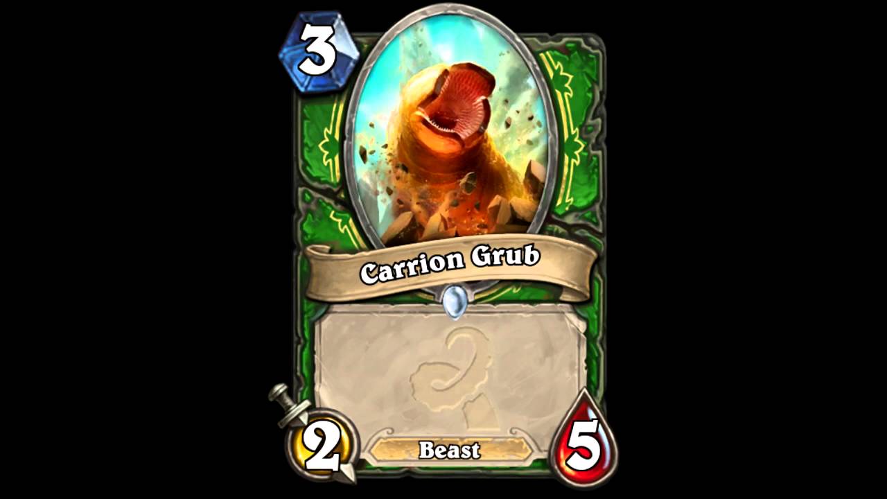 Hearthstone - Carrion Grub - NEW CARD - Whispers of the Old Gods ...