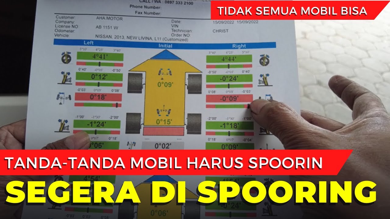 Tanda tanda mobil perlu spooring - YouTube