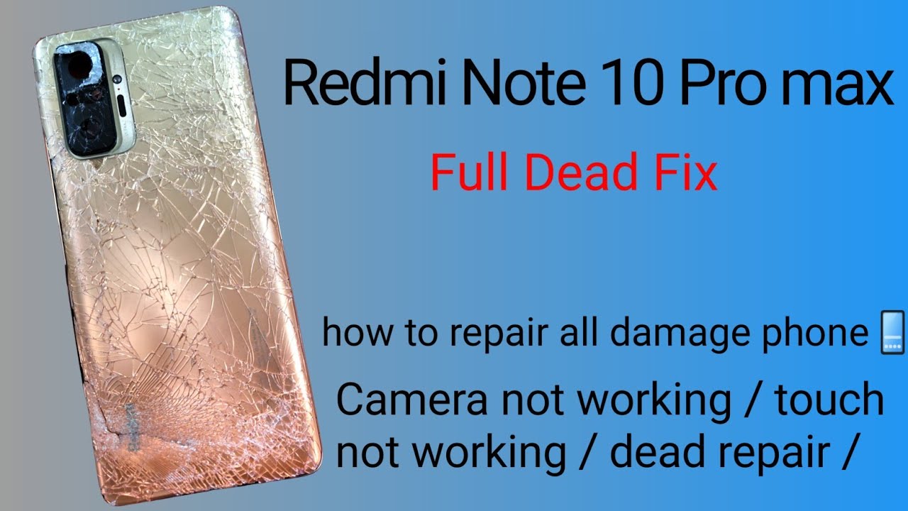 redmi note 10 pro max dead solution | redmi note 10 pro max not turning ...