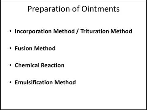 Preparation methods, storage of Ointment - YouTube