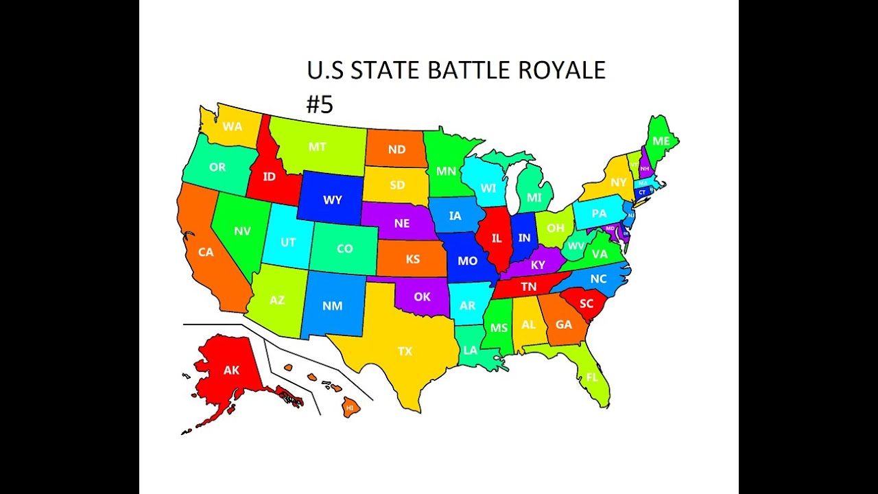 U.S State Battle Royale #5 - YouTube