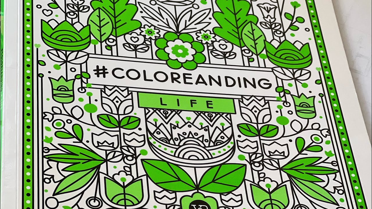 Flip through- Coloreanding Life - coloring book - YouTube
