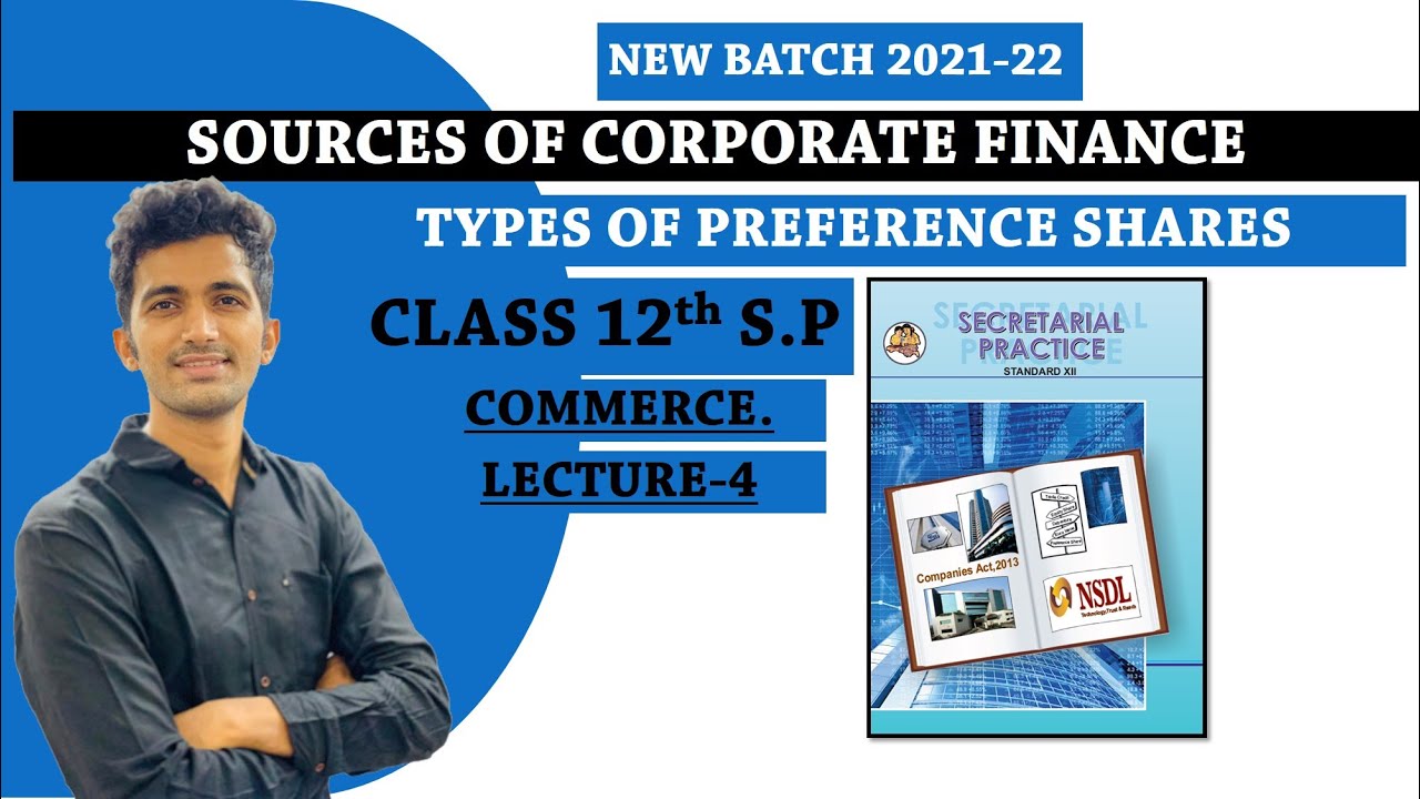 Types Of Preference Shares| Class 12th SP| SP NEW SYLLABUS |Maharashtra ...
