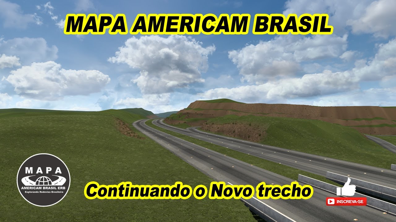 MAPA AMERICAM BRASIL - Continuando o Novo Trecho - YouTube