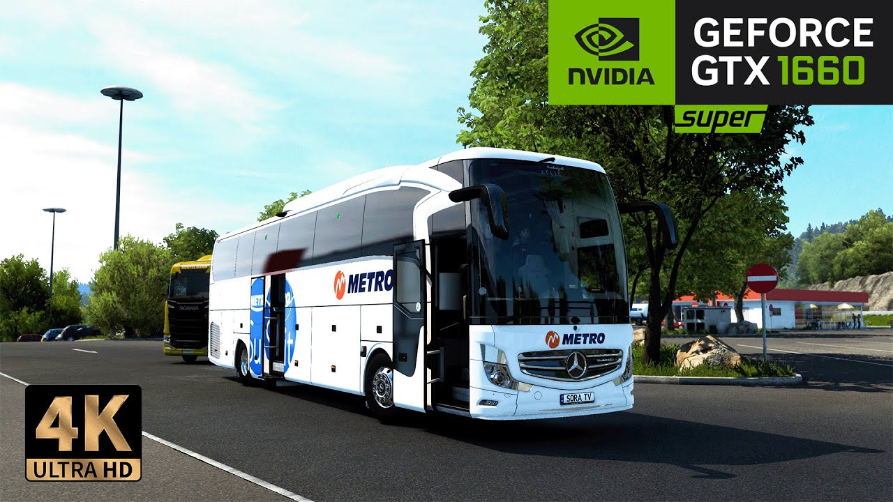 Euro Truck Simulator 2 : GTX 1660 Super | Ultra Settings 4K Bus Mod ...