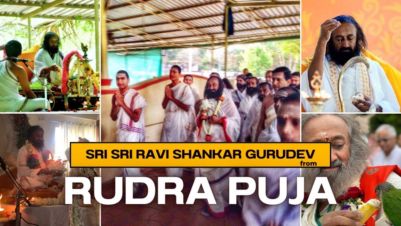 Sri Sri Ravi Shankar Gurudev Performing Rudra Puja from Bangalore ...