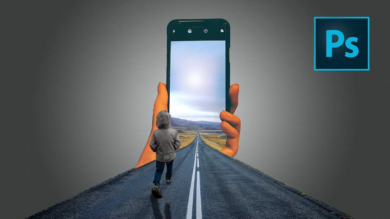 TRIPPY 3D Phone Manipulation Effect - Photoshop Tutorial - YouTube