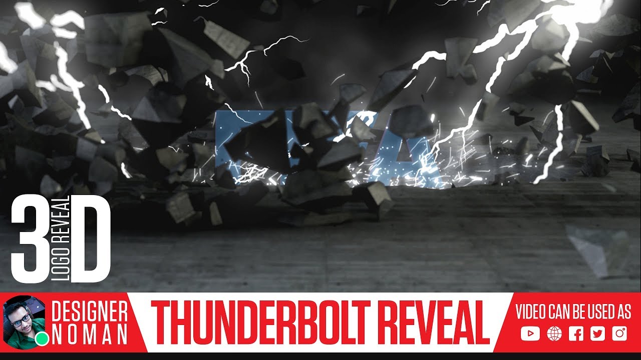 Thunderbolt reveal | Intro video Logo Animation | (VIDEO NO: #60) - YouTube