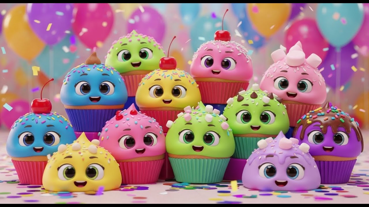 Counting Cupcakes at the Birthday Bash 🧁 | Learn Numbers 1 to 10 | Fun ...