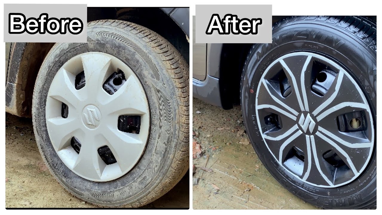 How to make wheel caps look like alloys at just 268! - YouTube