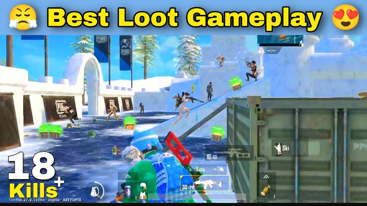 Best😍Loot Gameplay Solo Vs Squad In Ice🥶Hill Pubg Lite New Update ...