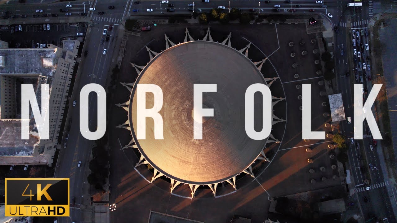 Downtown Norfolk Virginia | 4k Drone Tour - YouTube