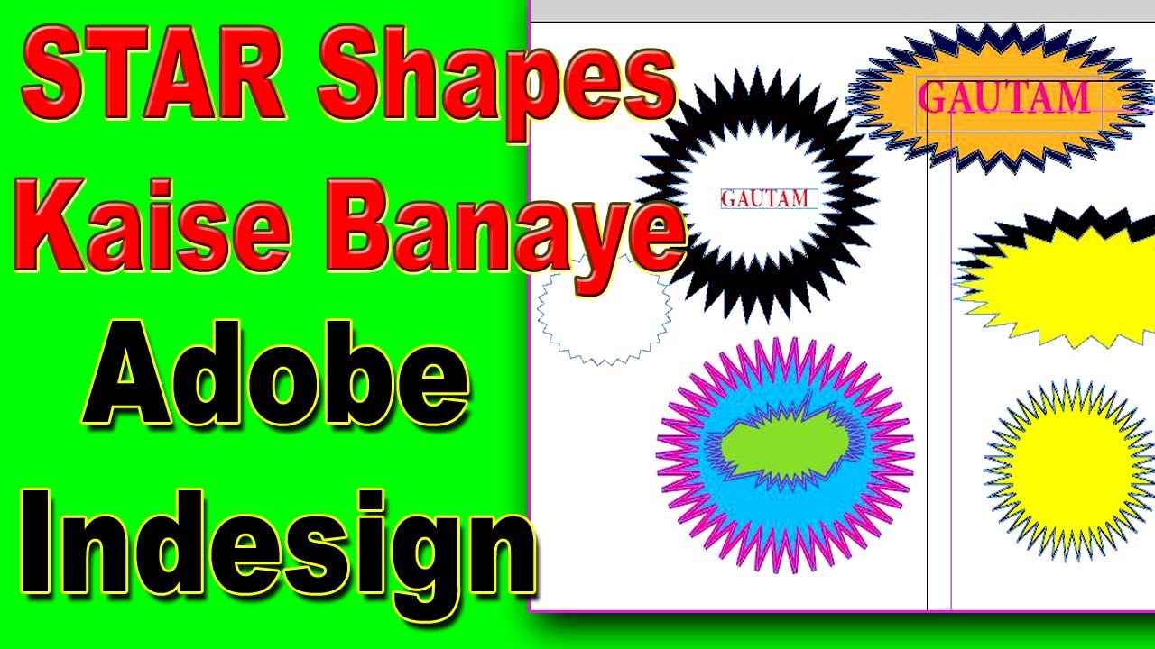 How To Create Or Make Star Shape In Adobe Indesign In Hindi YouTube How To Create Or Make Star Shape In Adobe Indesign In Hindi YouTube