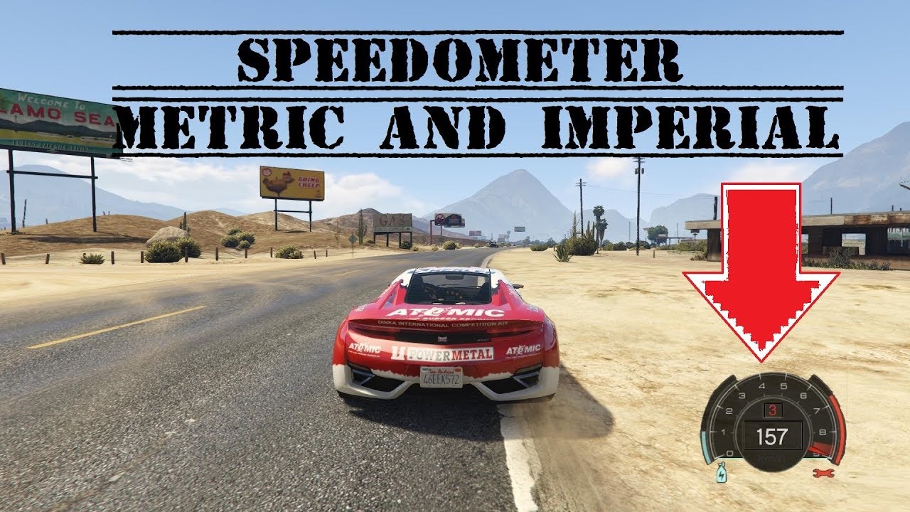 GTA5 How To Install Speedometer And Timer Metric And Imperial Speed